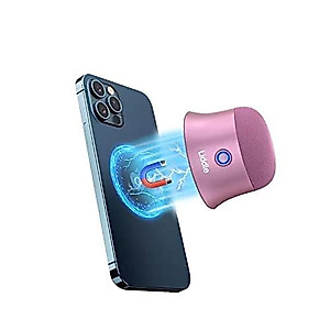 Liddle Speaker Magnetic Bluetooth Speaker MagSafe Speaker for iPhone 12/13/14/15, Wall Mountable Small Bluetooth Speaker for Golf Cart, Shower Mini Bluetooth Speaker, True Wireless Speaker (Rose Gold)