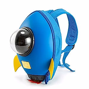 KIDDIETOTES Rocket Backpack for Toddlers, and Children - Perfect for Daycare, Preschool, Kindergarten, and Elementary School