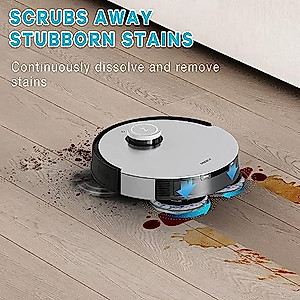 Jollsung 4 Pack Washable Mopping Pads for ECOVACS DEEBOT X1 Omni/ X1 Turbo / T10 Omni Vacuum Mop Replacement Pads Microfiber Mop Cloths