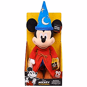 Mickey Mouse 90th Anniversary The Sorcerer's Apprentice 14" Musical Plush, Amazon Exclusive