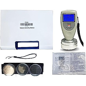VTSYIQI Water Activity Meter Smart Food Water Activity Meter For Food Water Activity Meters Monitor With Range 0 to 1.0AW Accuracy 0.02aw LCD Digital Display