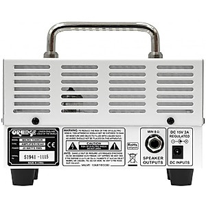 Orange MT20 Micro Terror 20-Watt Mini Hybrid Guitar Amplifier Head Bundle w/ 10' Pig Hog Woven Instrument Cable, Power Supply and Liquid Audio Polishing Cloth (4 Items)