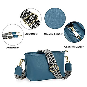 SMITH SURSEE Genuine Leather Crossbody Purses for Women, Handbags and Clutch Purses for Women Designer Shoulder Crossbody Bag for Teens