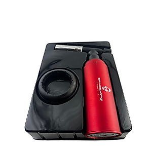 Space King Heavy Duty Single Jet Torch Lighter - Adjustable Flame - Perfect for Camping, Kitchen, Backyard, Travel, Beach, BBQ, Mountain, Outdoors, Travel, Welding, Garage, and more. (Red)