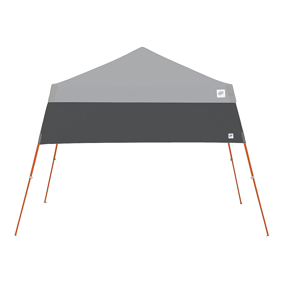 E-Z UP Recreational Half Wall, Fits Angled Leg 10' x 10' Canopy, Truss Clips and Storage Bag, Steel Gray (Canopy/SHELTER NOT Included, NO Poles)