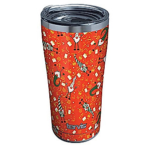 Tervis Christmas Gnomes Pattern Holiday Triple Walled Insulated Tumbler Cup Keeps Drinks Cold & Hot, 20oz, Stainless Steel