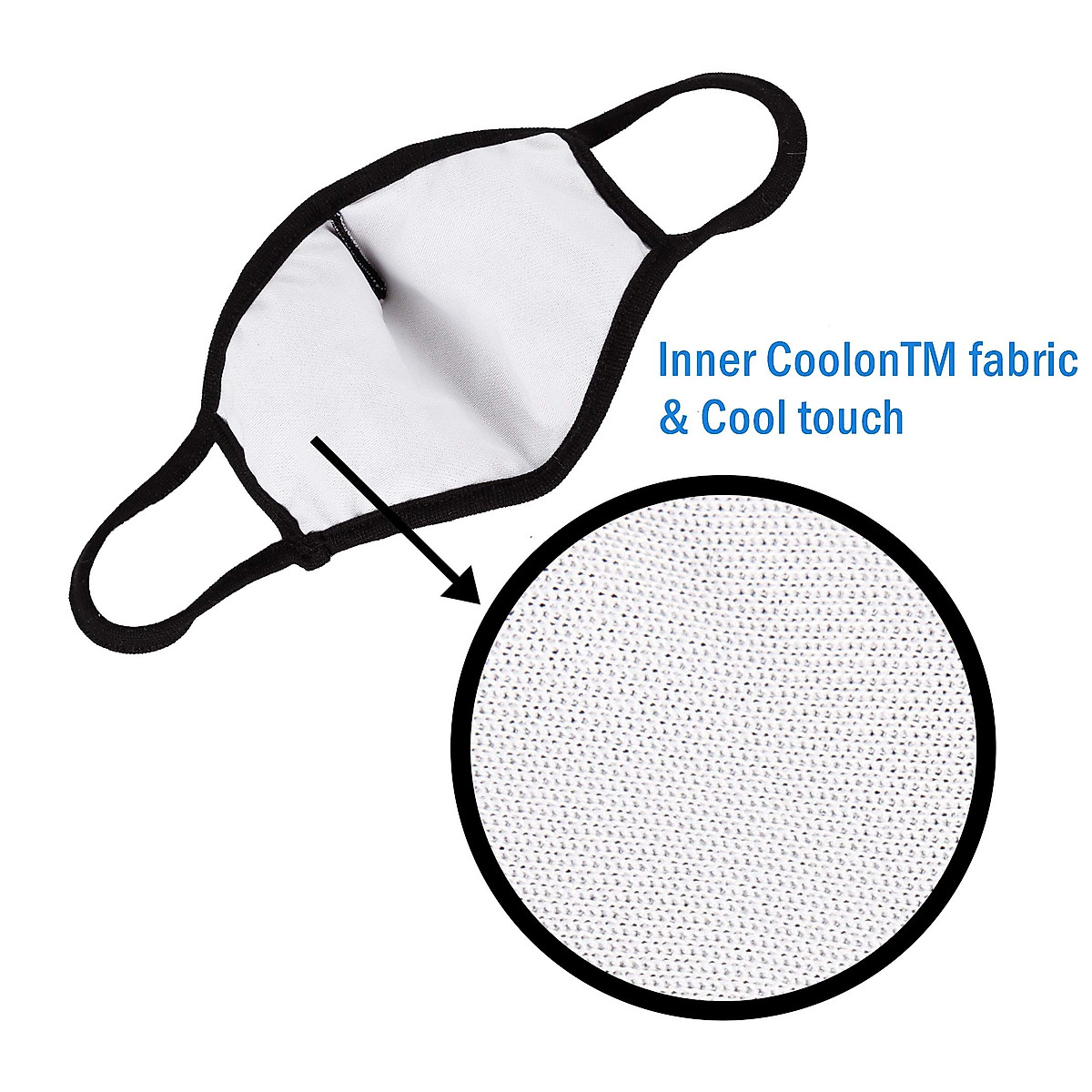 WITHMOONS Cloth Face Mask Washable Reusable 3-Ply Mouth Shield Breathable with Nose Wire 12PACK EU0304 Black