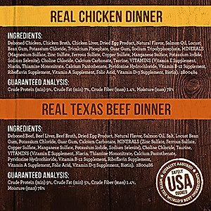 Merrick Grain Free Wet Dog Food Variety Pack, Real Texas Beef and Chicken Dinner, Canned Dog Food - (12) 12.7 oz. Cans