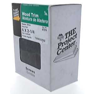 The Hillman Group Square Drive Black Phosphate Trim Screws #6 x 2-1/4'