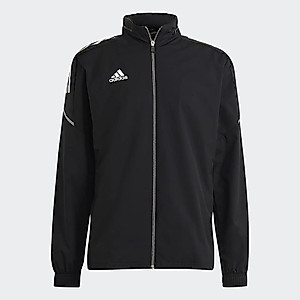 adidas Men's Condivo 21 Allweather Jacket, Black/White Large