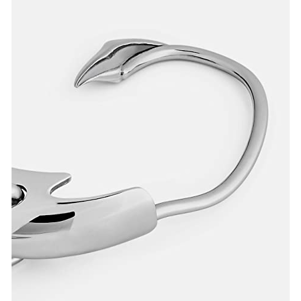 L'VOW Cyber-punk Non-Piercing Wrap Earrng Cuff Unisex Around Ear On Cartilage Silver Earring Jewelry Accessories Cyborg(Style3-Silver)