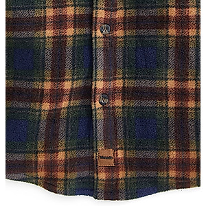 Venado Mens Plaid Shirts for Men - Heavyweight Buffalo Plaid Fleece Shirt - Soft (Plaid Navy, Large)