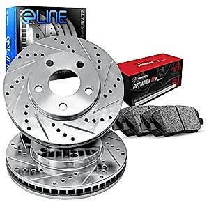 R1 Concepts Front Brakes and Rotors Kit |Front Brake Pads| Brake Rotors and Pads| Optimum OEp Brake Pads and Rotors - 1EC.39008.04