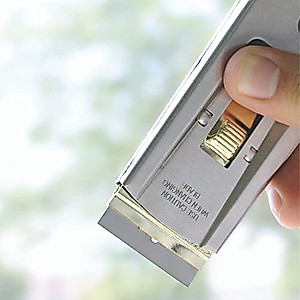 American Line Single Edge Razor Blades with Dispenser - 10-Pack - 0.009" Heavy Duty High Carbon Steel - For General Use and Industrial Applications- 66-0210