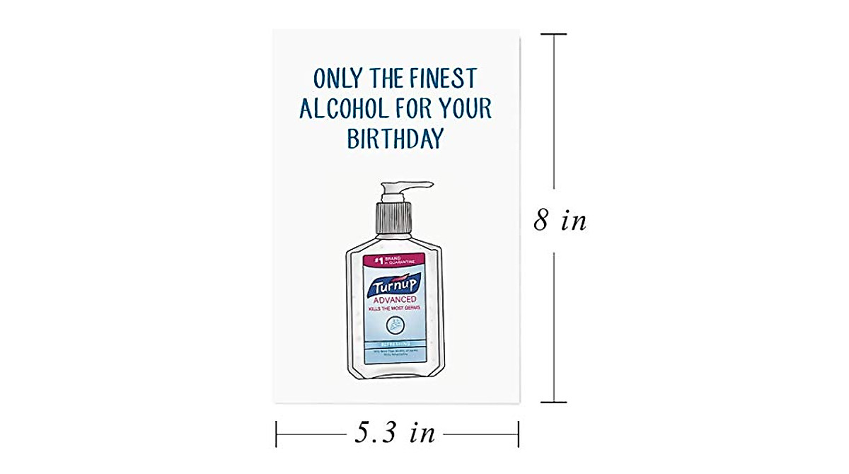 Funny Alcohol Quarantine Card for Birthdays