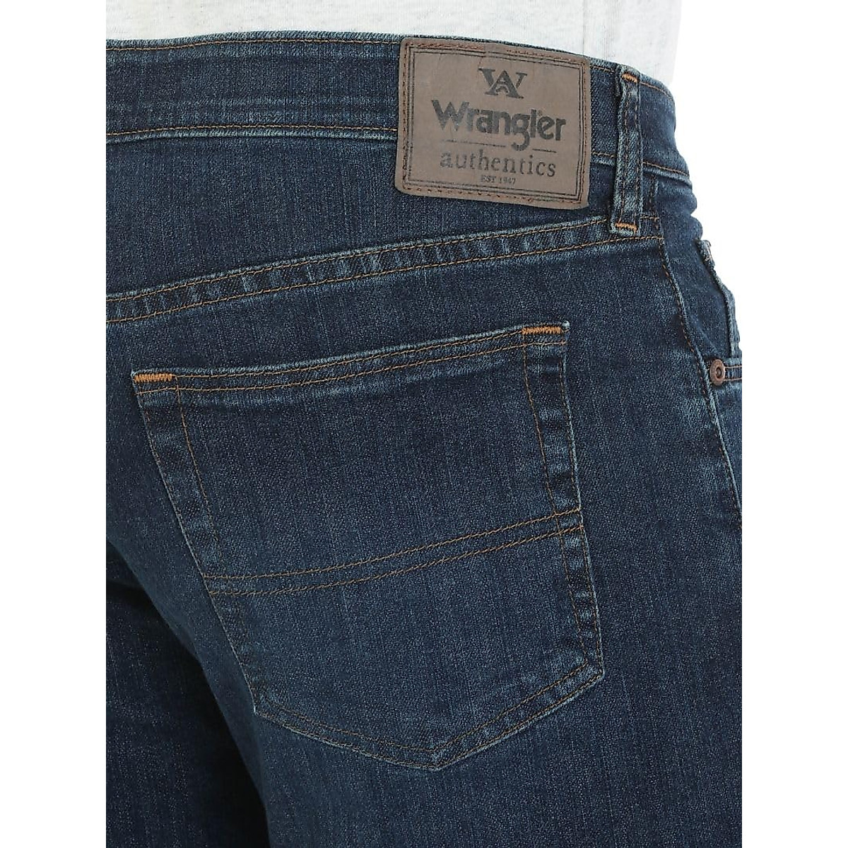 Wrangler Authentics Men's Big & Tall Comfort Flex Waist Relaxed Fit Jean, Carbon, 46W x 30L