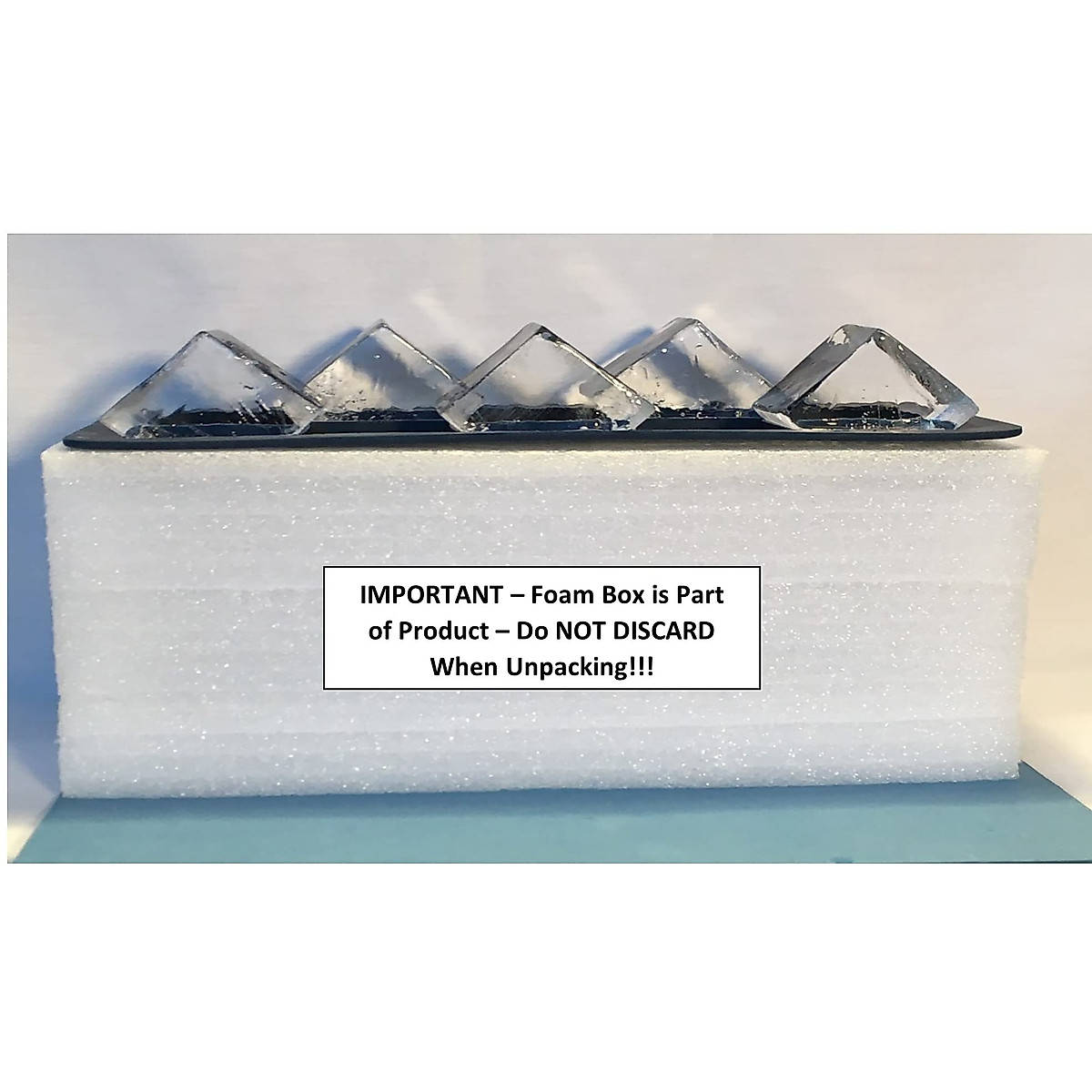 ClearlyFrozen 10 x 2 Inch Clear Ice Cube Maker Plus Interchangeable 6 x 5 Inch Clear Ice Spear Mold