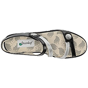 Greenleaf Women's Unity Sandal, Patent Black, 10