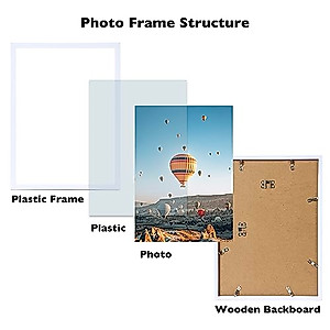 10x14 Picture Frame Set of 3 White for 30 x 40cm Diamond Painting Art, Wall Mounting Horizontally or Vertically, 10 x 14 Wall Gallery Poster Photo Frame with Durable Shatter Resistant Plexiglass,3