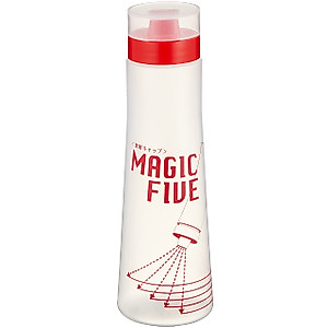遠藤商事 Endoshoji BDI405 Magic Five Condiment Container, Commercial Use, 6.8 fl oz (200 cc), Red, Made in Japan