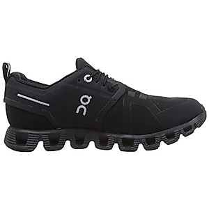 On Women's Cloud 5 Waterproof Sneakers, All Black, 8 Medium US