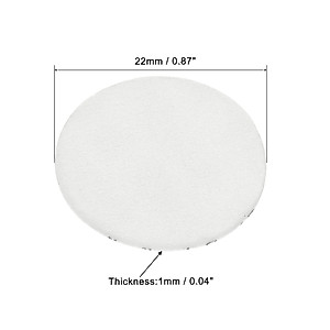 PATIKIL 22mm/0.87" Foam Lid Liner, 500Pack Adhesive PS Pressure Sensitive Seal Cap Liners Resistant Tamper for Plastic Glass Jar Bottle Cap Seals