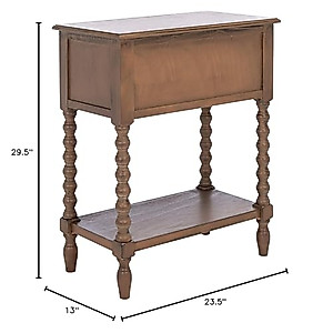 SAFAVIEH Home Collection Athena Brown 3-Drawer Console Table