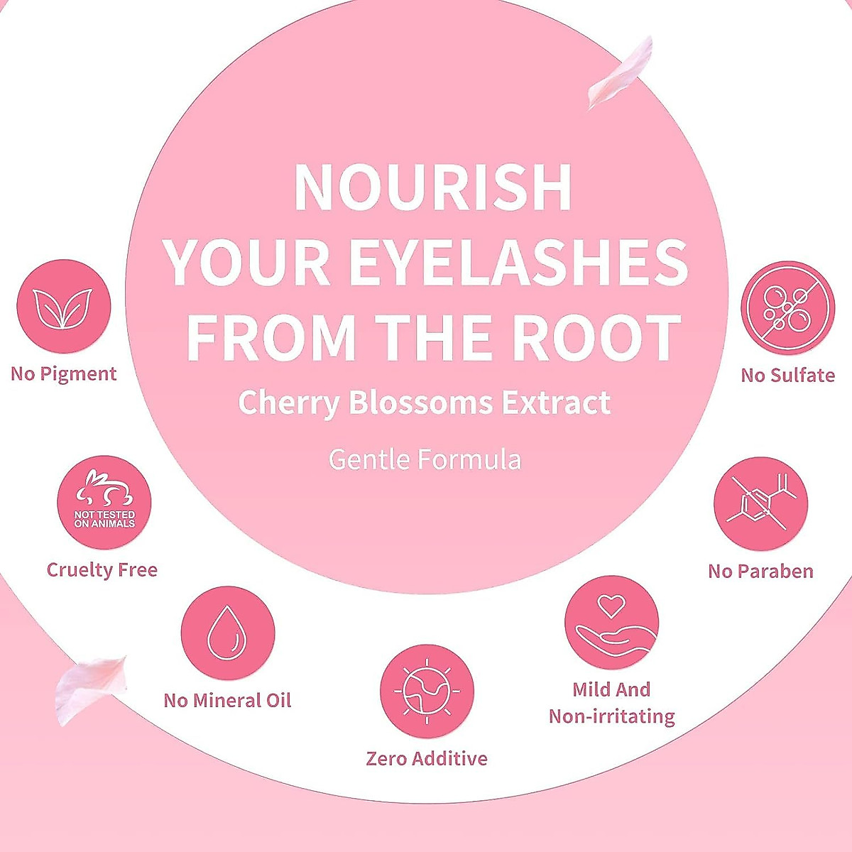 Eyelash Extension Cleanser, Upgraded Eyelash Extension Shampoo 60ML+Mascara Wand+Brush Eyelash Foam Cleanser For Extensions and Natural Lashes,Paraben & Sulfate Free, Salon and Home Use