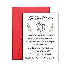Pastor Appreciation Card Gifts Pastor Gifts for Men Thank You Gift for Pastor Pastor Anniversary Card Gifts Best Pastor Appreciation Christian Gifts for Men Pastor Unique Pastor Gifts Gift for Pastor