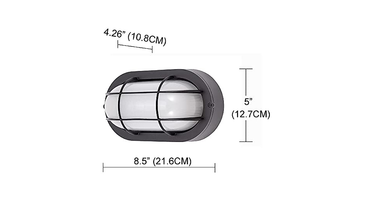 Gruenlich LED Bulkhead Light - Dimmable & Waterproof
