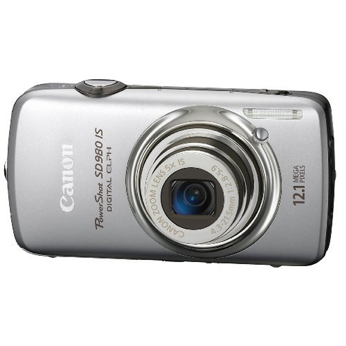Canon PowerShot SD980IS 12.1MP Digital Camera with 5x Ultra Wide Angle Optical Image Stabilized Zoom and 3-inch LCD (Silver)