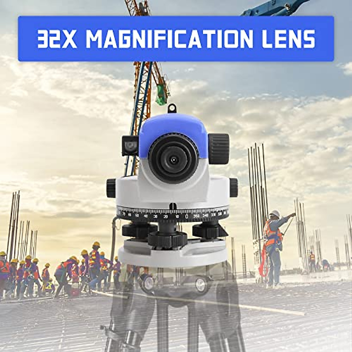 Automatic Level 32X Optical Transit Survey Auto Level High Precision Level Gauge Measure Meter Machine