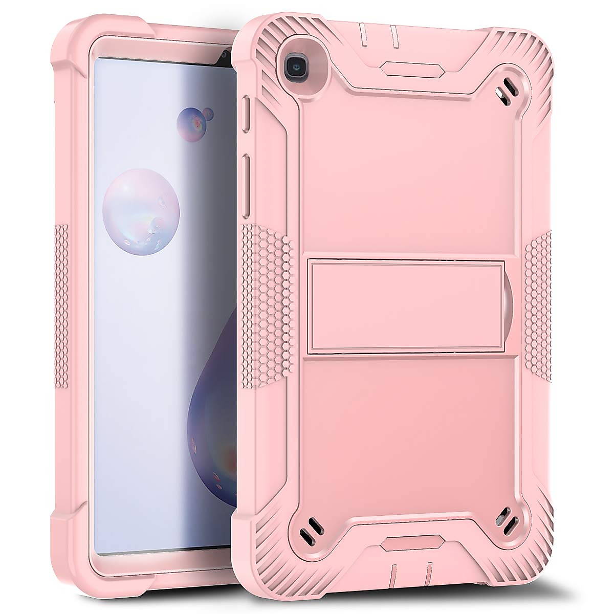 BAISRKE Case Cover for Galaxy Tab A 8.4 Case 2020, Heavy Duty Rugged Full-Body Hybrid Shockproof Drop Protection Cover for Samsung Galaxy Tab A 8.4 2020 Tablet Model SM-T307 / SM-T307U - Rose Gold