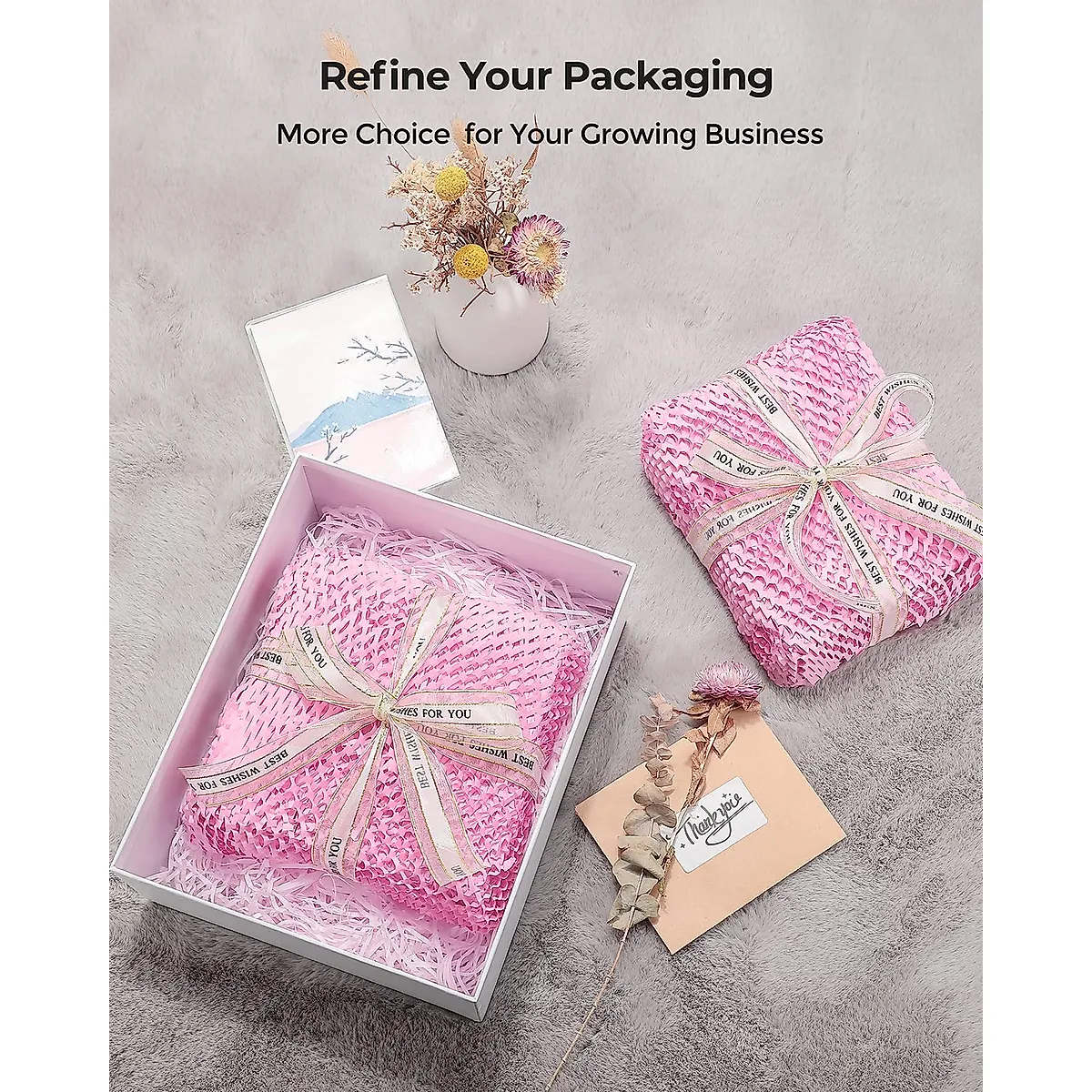 MUNBYN Honeycomb Packing Paper & Shipping Scale