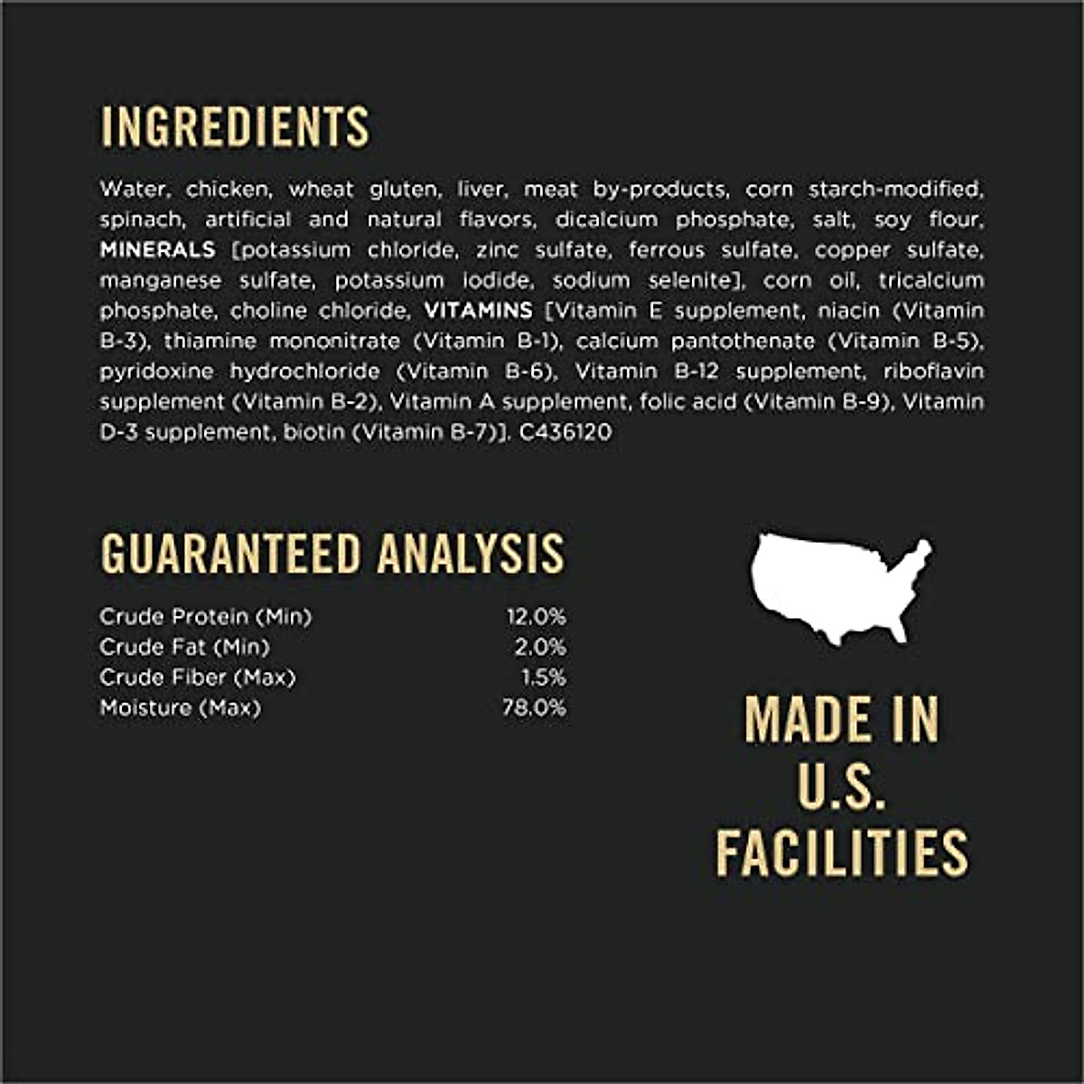 Purina Pro Plan High Protein Dog Food Gravy, Braised Chicken and Spinach Entree - (Pack of 8) 10 oz. Tubs