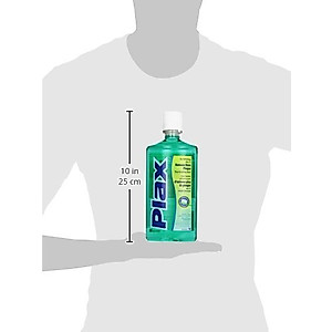 Plax Anti-Plaque Dental Rinse, Soft Mint - 24 Oz (Pack of 5)