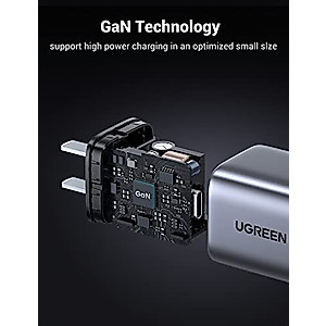 UGREEN 30W USB C Charger, Nexode Foldable PPS Compact GaN Wall Charger Block Power Adapter Compatible with Samsung Galaxy S23 Ultra/S22, iPhone 14/13 Pro Max, Google Pixel 7 Pro, MacBook Air, iPad
