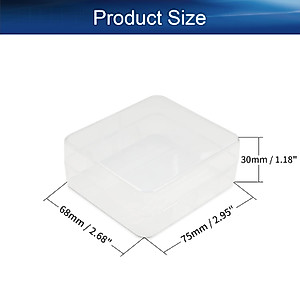 Bettomshin Battery Storage Case Holder Transparent for 26650 Model Battery 2 Capacity 5Pcs