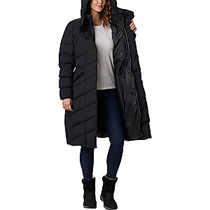 Columbia Women's Ember Springs Long Down Jacket, Black, Small