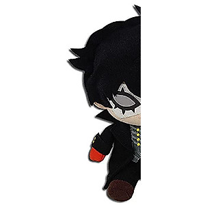 Great Eastern Entertainment Persona 5- Phantom Thief Ver. Sitting Pose Plush 6" H, Black, One Size
