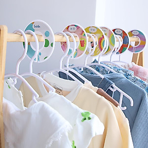 Plastic Kids Hangers Baby Hangers 60 Pack White Baby Clothes Hangers Bulk Kid Hangers Toddler Hangers Infant Hangers for Closet