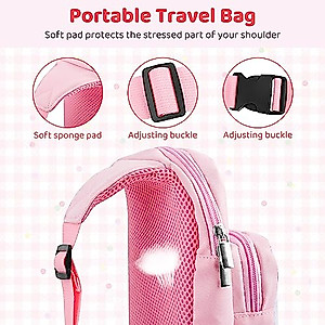RHOTALL Portable Travel Carrying Case Compatible with Nintendo Switch/Oled/Lite, Large Capacity Shoulder Bag with 12 Slots Game Case, Thumb Grip Caps (Unicorn)