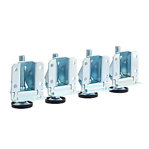 MAOPINER 4 Pack Heavy Duty Leveler Legs with Lock Nuts,Adjustable Furniture Levelers, Furniture Leg Leveler,Leveling Feet for Furniture,Cabinets,Workbench,Table,Shelving Units