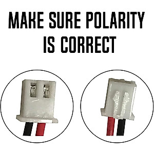 (Pack of 2) Replacement Battery for Emergency Light EXIT Sign 4.8V 700mAh NiCad - Length 1-1/8 in, Width 1-1/8 in, Height 1-7/8 in.