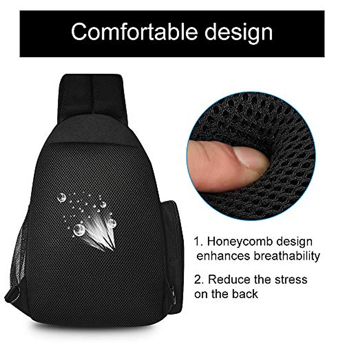 CADeN Camera Bag Sling Backpack, Camera Case Backpack with Tripod Holder for DSLR/SLR Mirrorless Cameras (Canon Nikon Sony Pentax) Black