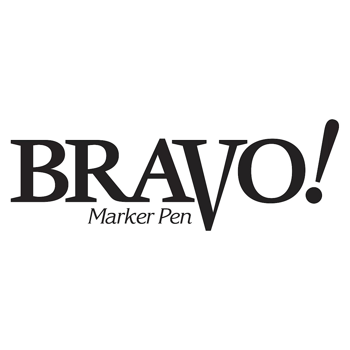 6 PENS Pilot Bravo Liquid Ink Marker Pen, Bold Point, Black (PIL11034)