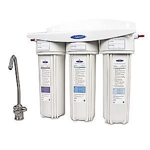 Crystal Quest Fluoride Under Sink Water Filter System | High Capacity | Reduces Fluoride, Chlorine, Chloramine, PFAS, and More