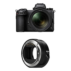 Nikon Z 6II Full Frame 24.5MP 4K Video Mirrorless Digital Camera Bundle with Nikon Mount Adapter FTZ II and NIKKOR Z FX 24-70mm Lens