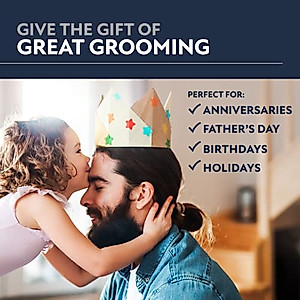 Arkam Beard Straightener for Men -Premium Heated Beard Brush Kit w/ Anti-Scald Feature, Dual Action Hair Comb and Hard Shell Travel Case for Medium to Long Beards - Costume and Grooming Gifts for Men