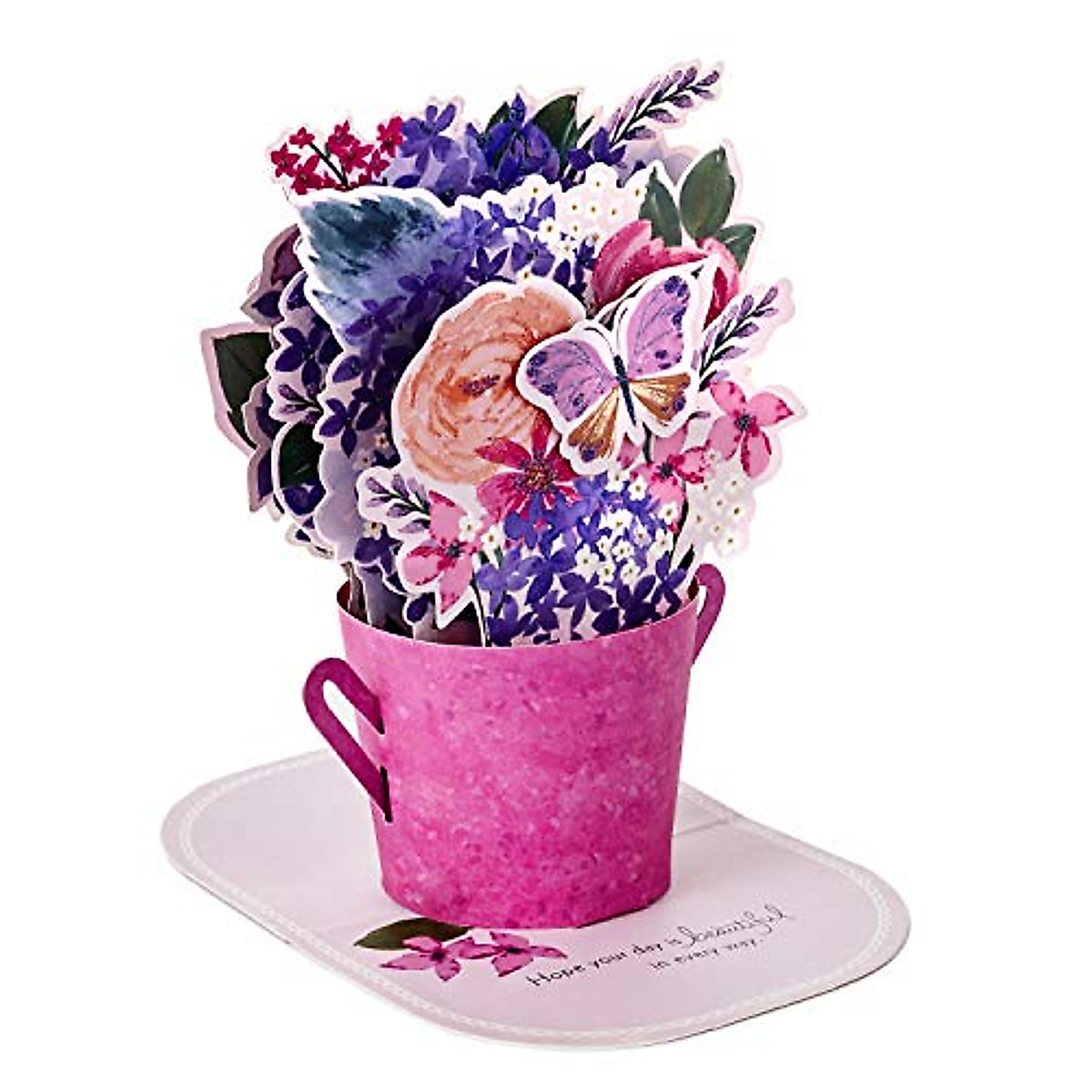Hallmark Paper Wonder Mothers Day Pop Up Card (Purple Flower Bouquet, Beautiful in Every Way)